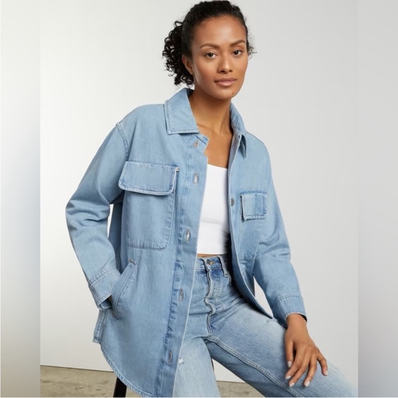 Everlane | Jackets & Coats | Everlane Light Blue Denim Jacket | Poshmark